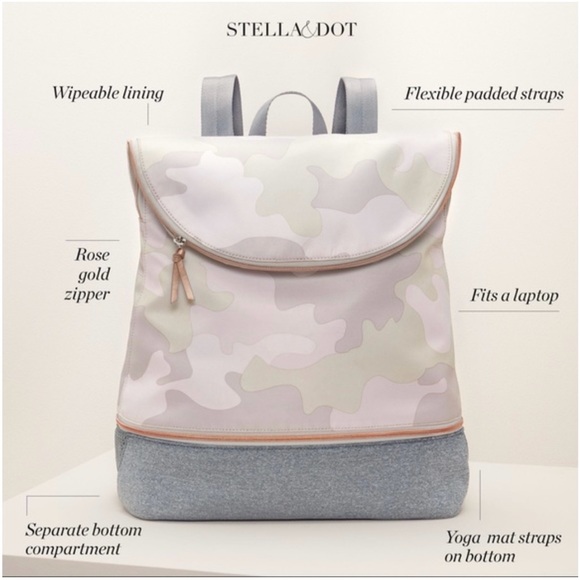 Stella & Dot | Bags | Stella Dot Crush It Backpack Camo New | Poshmark
